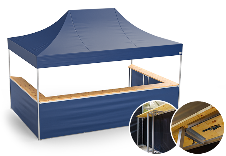 Folding tent: Pro-Tent MODUL 4000 - Pro-Tent