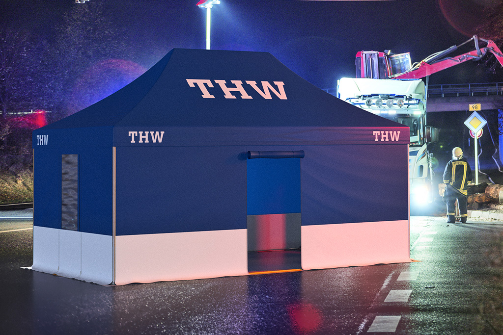 Fire fighting tents for professional and volunteer fire brigades - Pro-Tent