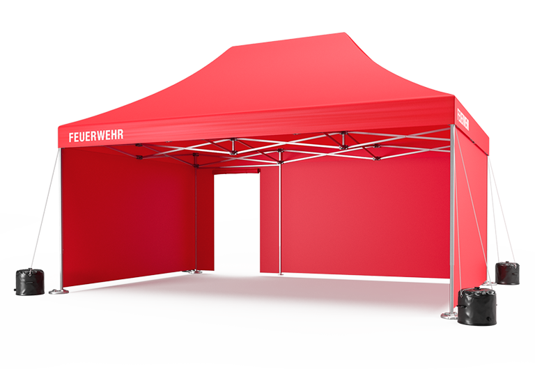 Fire fighting tents for professional and volunteer fire brigades - Pro-Tent