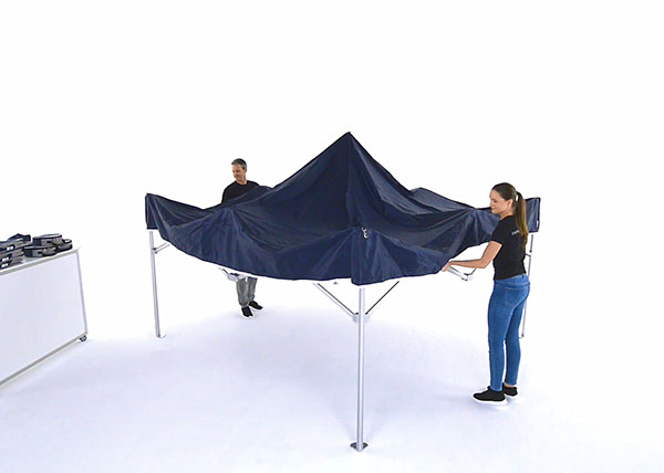 Weatherproof, robust work tents for crafts, trades & construction sites ...