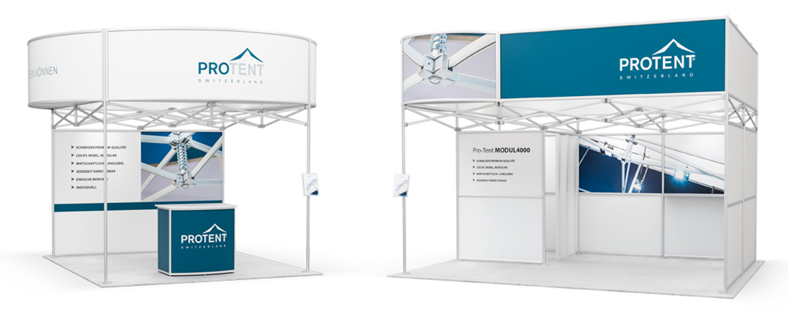 Modular system stands for exhibitions and trade fairs - Pro-Tent